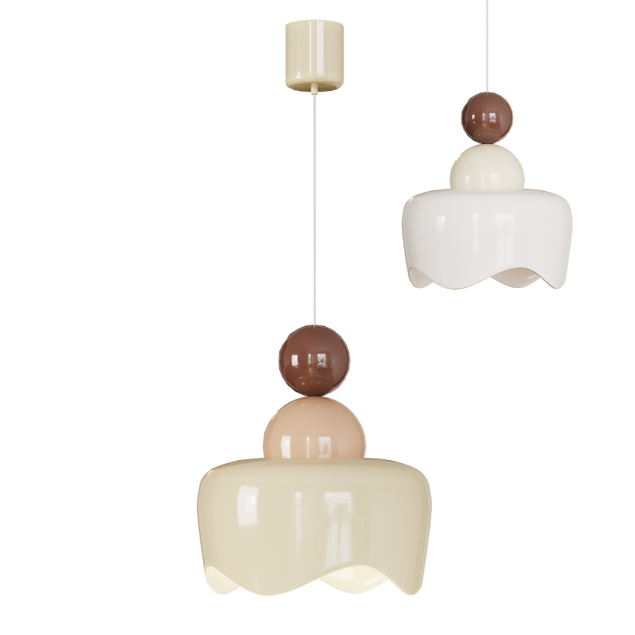 Morandi Doll Rain Sun Pendant Lamp - 3D Model for Corona