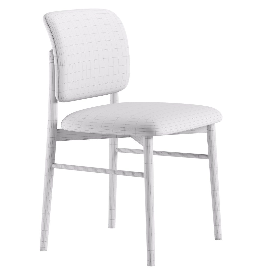 Janine Dining Chair By Diotti - 3D Model for Corona