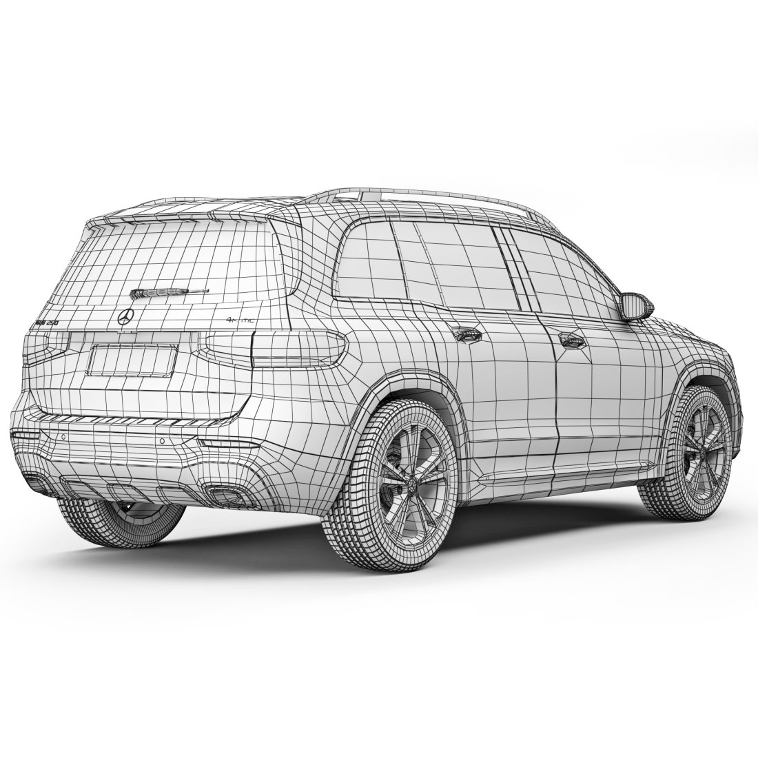 Mercedes-Benz GLB 2020 - 3D Model for VRay