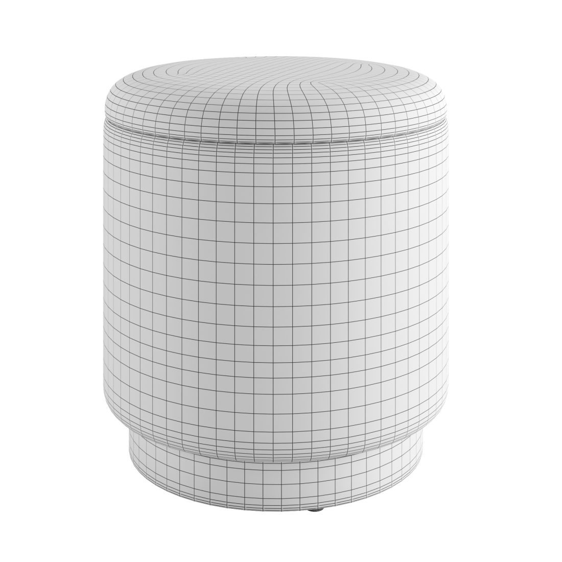 Pouffe Holly - 3D Model for VRay, Corona