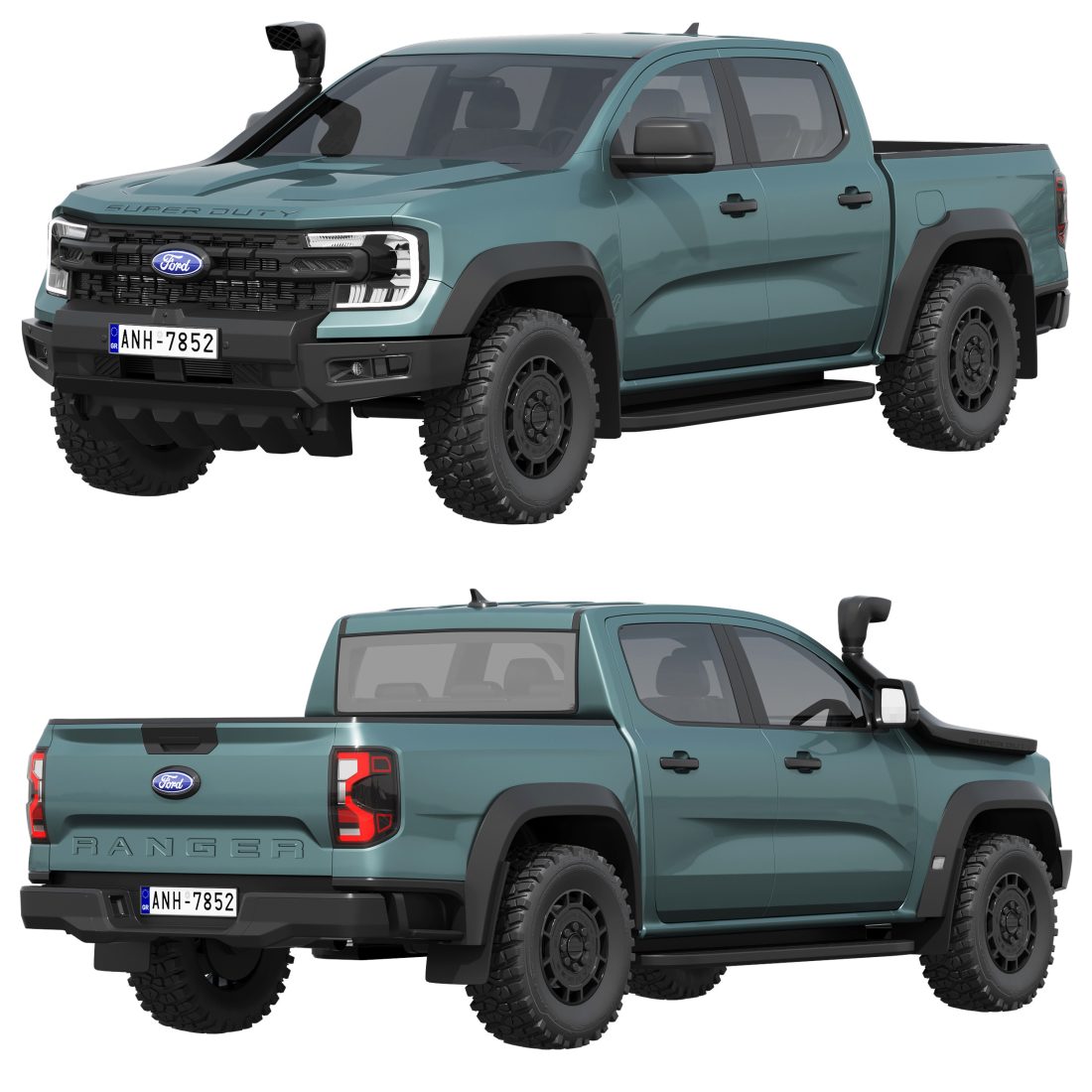 Ford Ranger Super Duty 2026 3D Model for Corona | CGMood