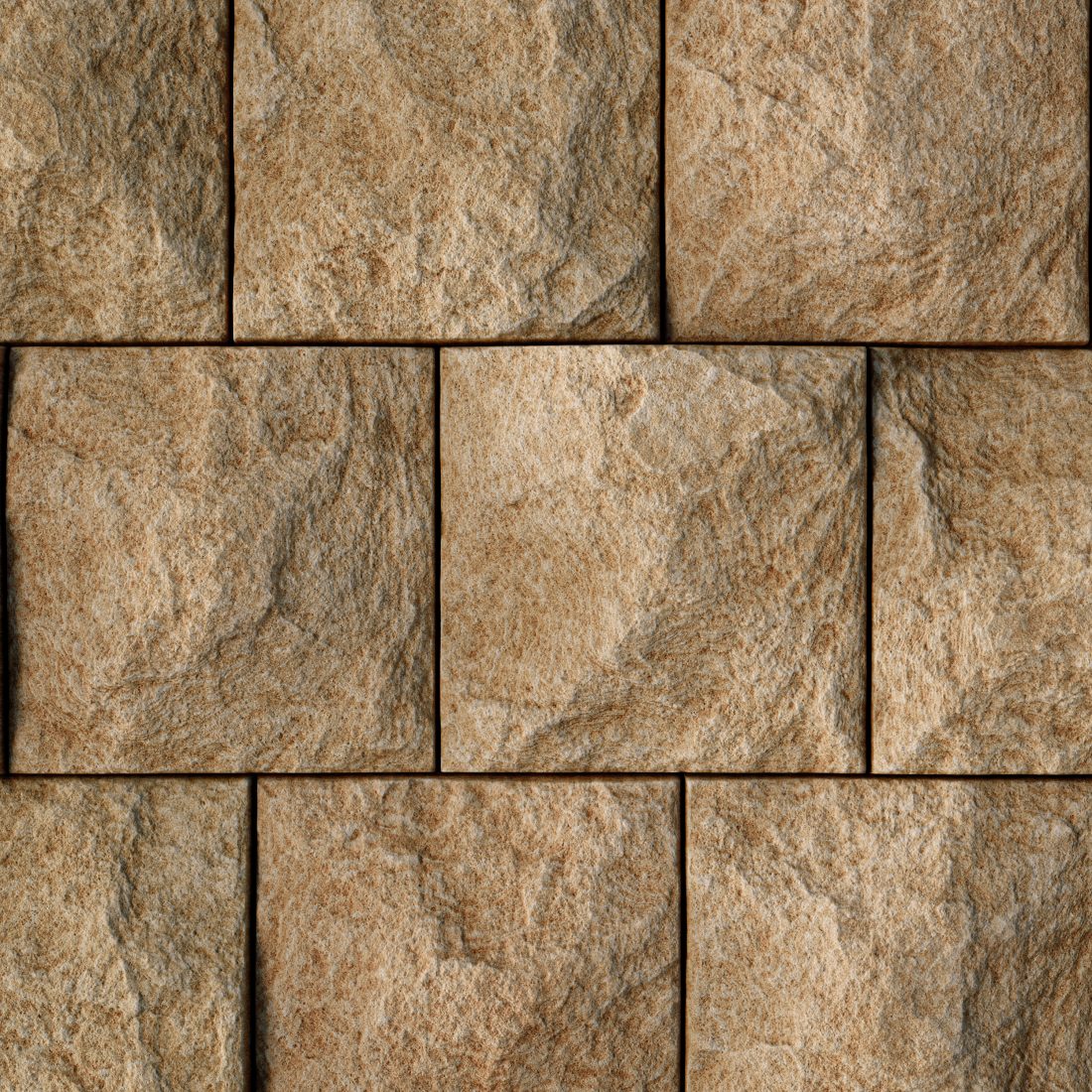 Stone Wall 24 (seamless) - 3D Model for VRay