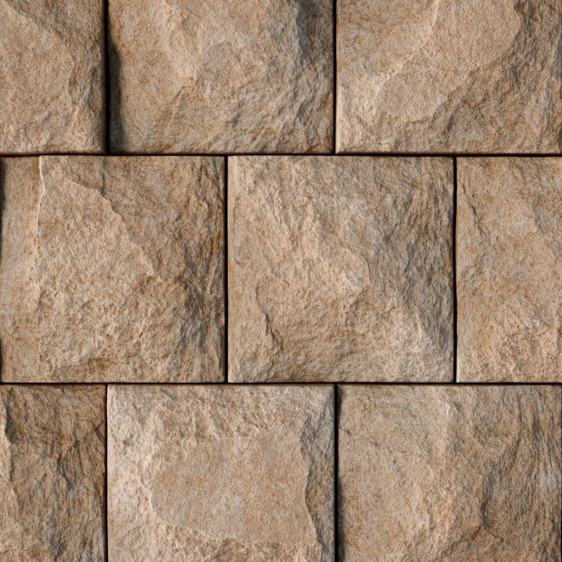 Stone Wall 24 (seamless) - 3D Model for VRay