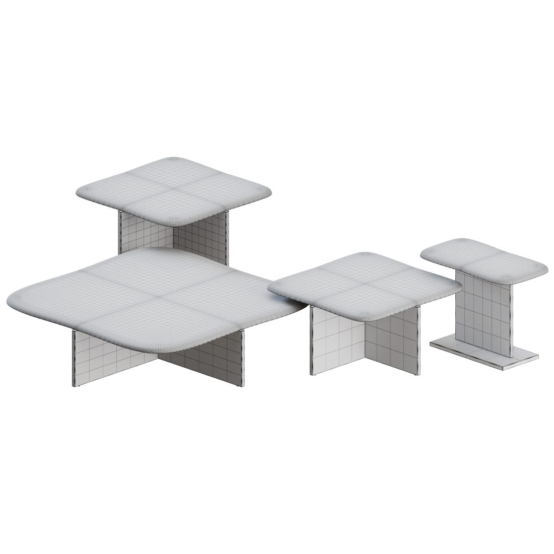 Tufty-time 20 Coffee Table By B&b Italia - 3D Model for Corona