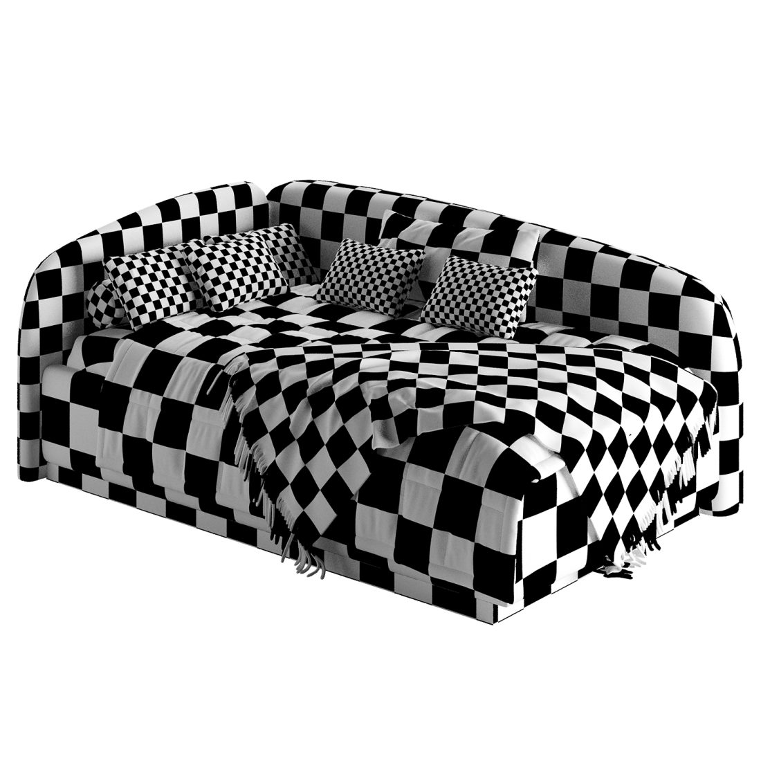 Amelia Bed 3D Model for VRay, Corona | CGMood