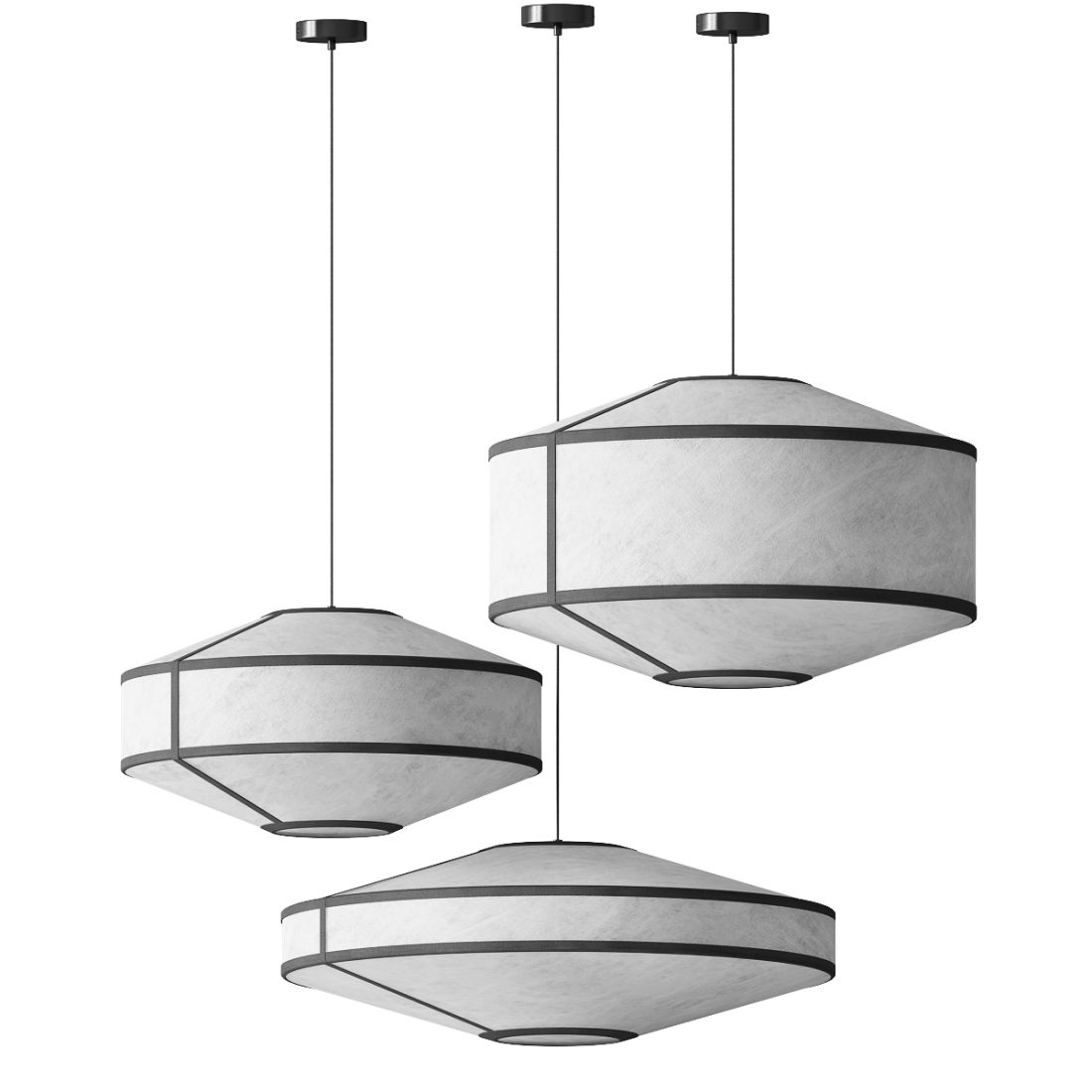 Kite Pendant Lamp 3D Model for VRay, Corona | CGMood