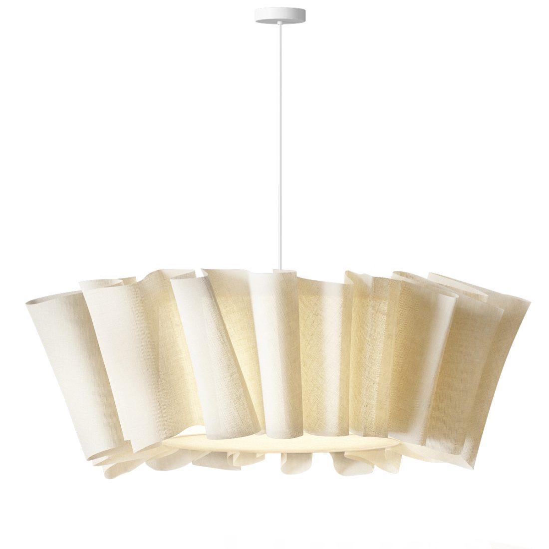 Anders Light Fabric Pendant - 3D Model for VRay, Corona