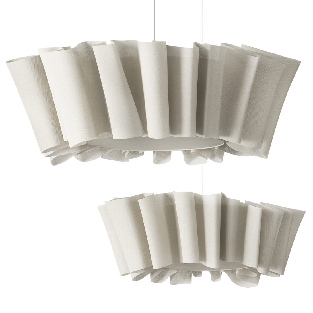 Anders Light Fabric Pendant - 3D Model for VRay, Corona
