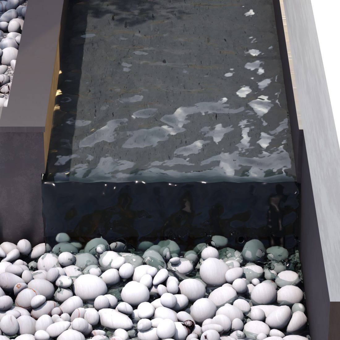 Landscape Waterfall And Plant Set 642 - 3D Model for FStorm, VRay