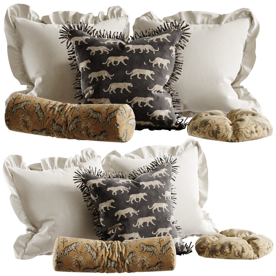 Pillow Set 03 3D Model for Corona | CGMood