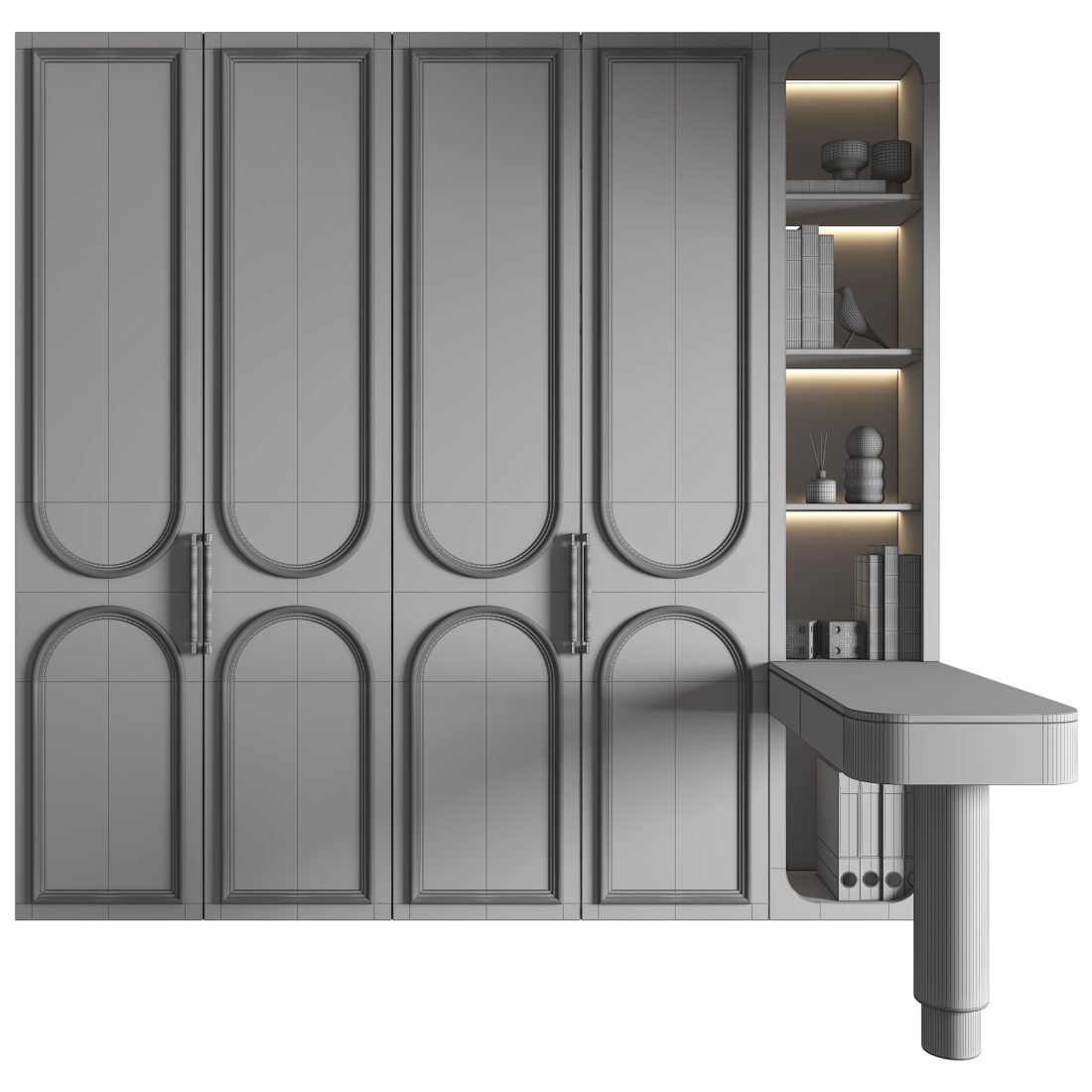 Furniture Composition 628 3D Model for VRay, Corona | CGMood