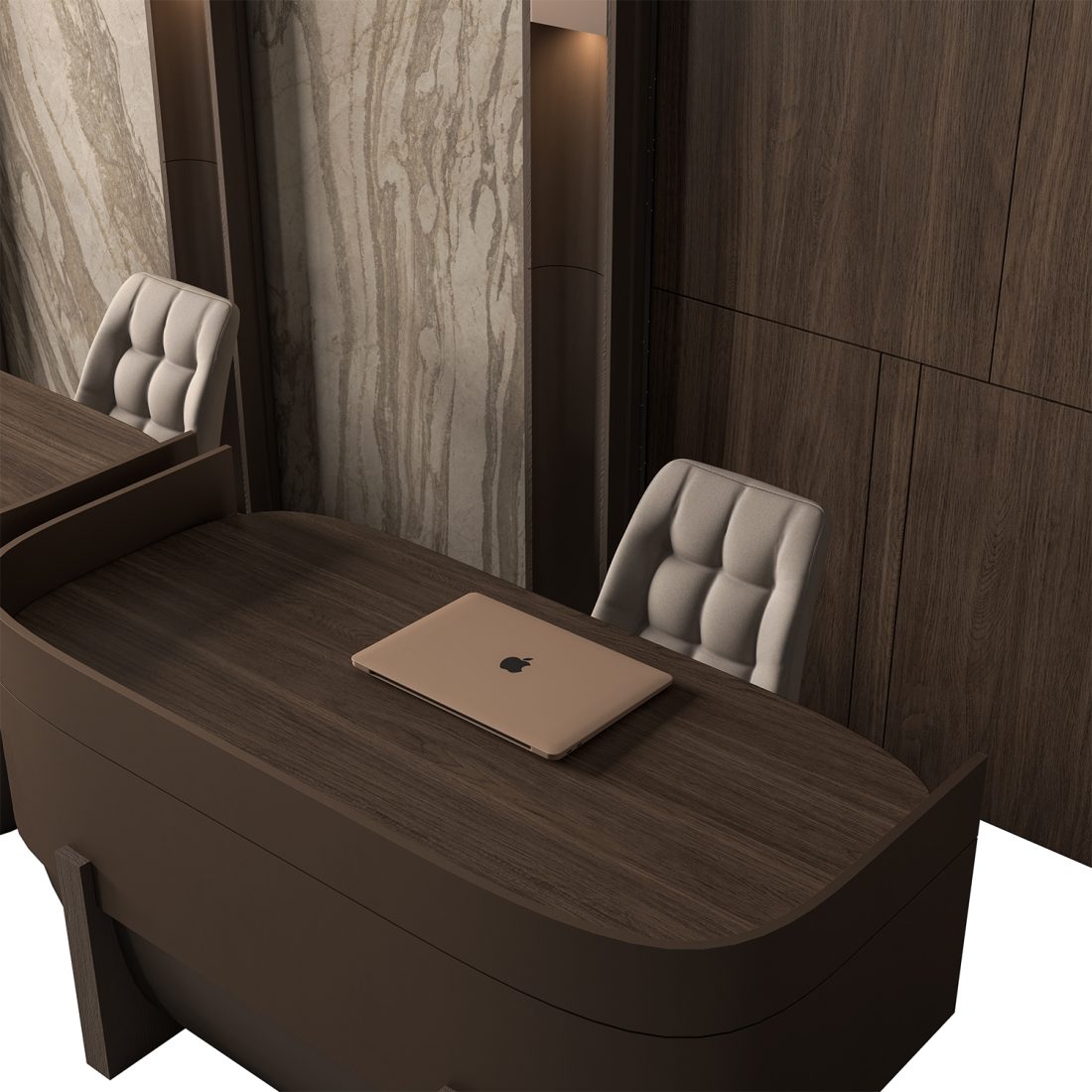 Reception - Office Furniture 824 3D Model for VRay, Corona | CGMood
