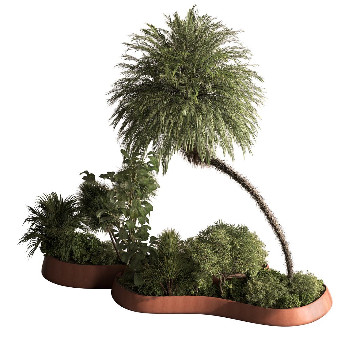 Outdoor Plants 710 - Tropical Garden 3D Model for VRay, Corona | CGMood