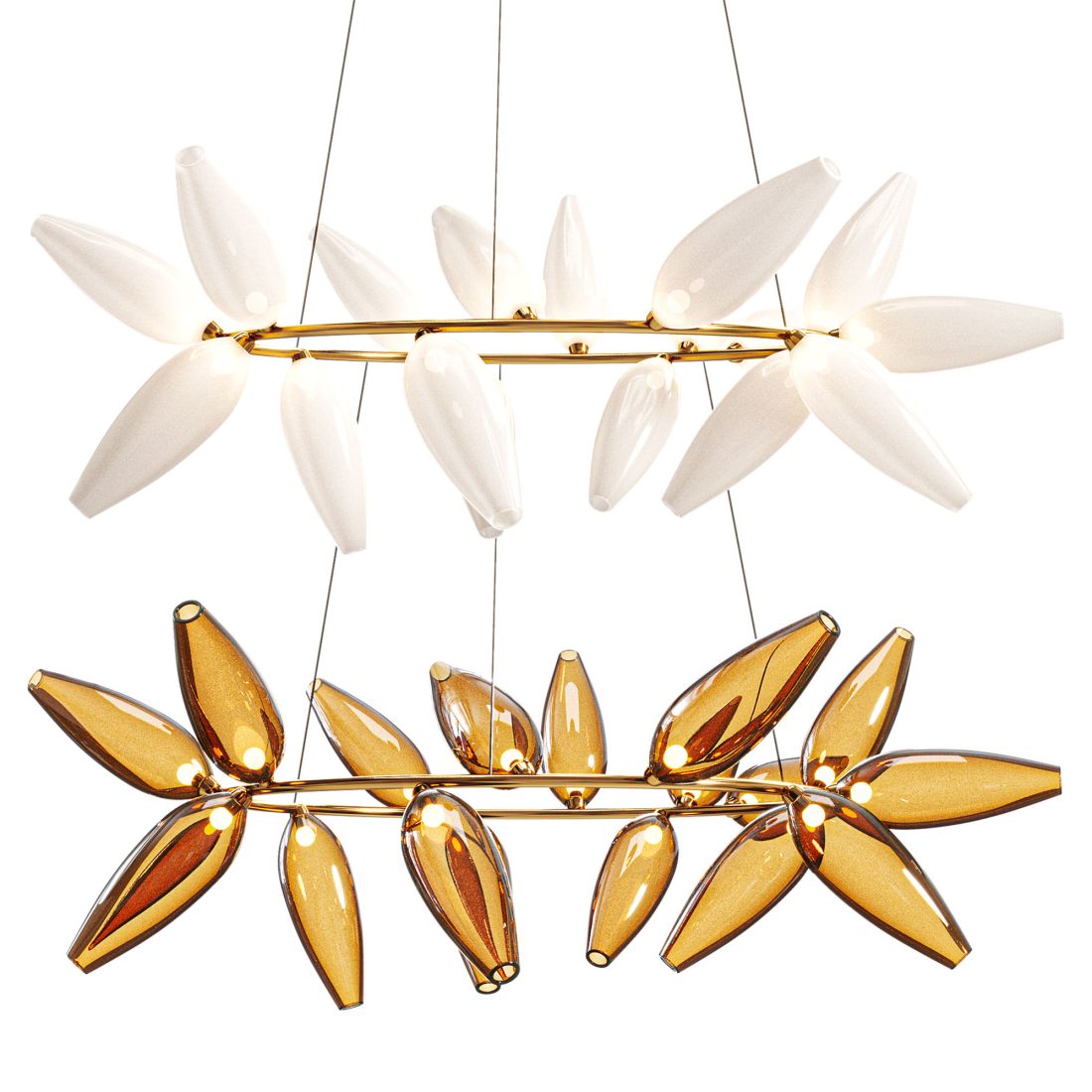 Gem Ring Chandelier 3D Model for VRay | CGMood