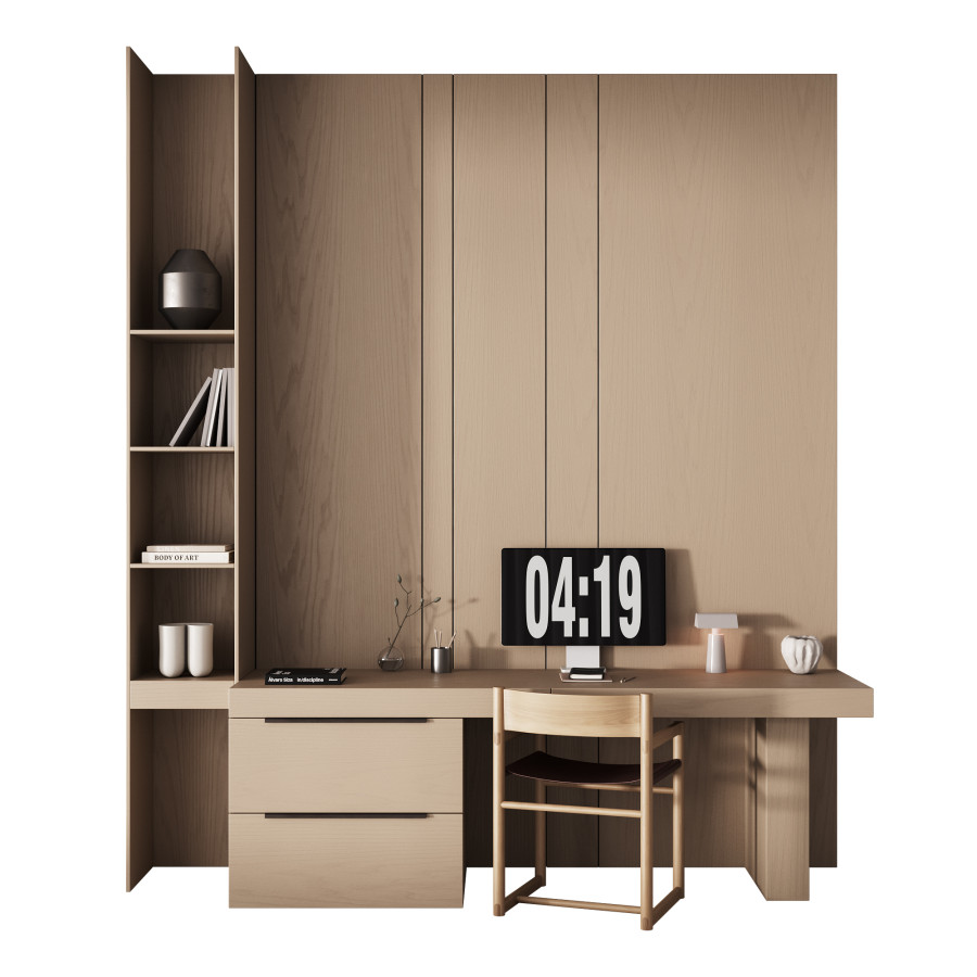 599 Office Furniture 47 Workplace 21 3D Model for Corona | CGMood