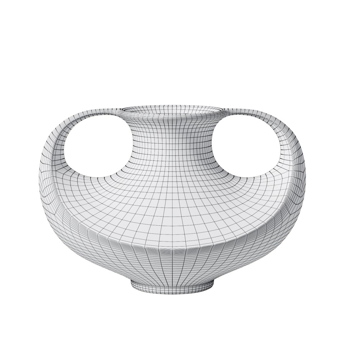 Jenggala Medium Flower Vase - 3D Model for Corona, VRay