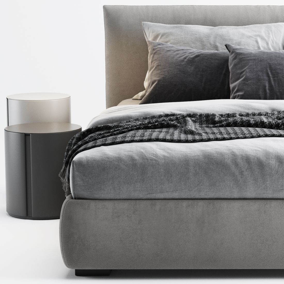Meridiani Scott Bed - 3D Model for VRay, Corona