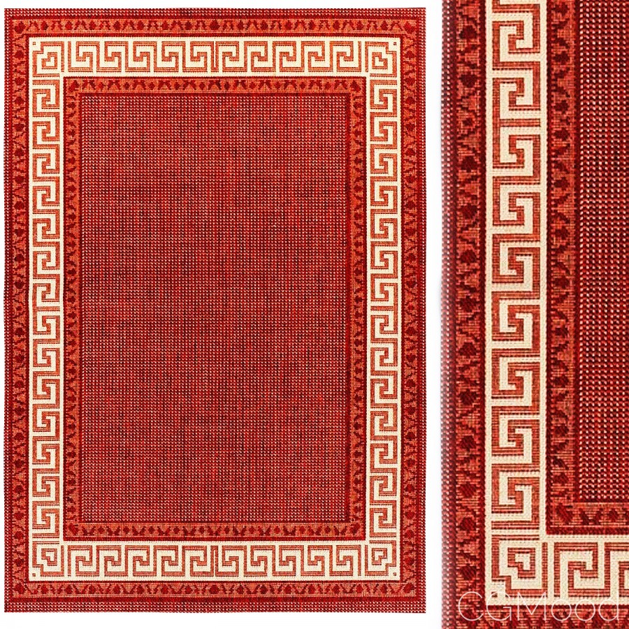 Meredith Red Rug - 3D Model for VRay