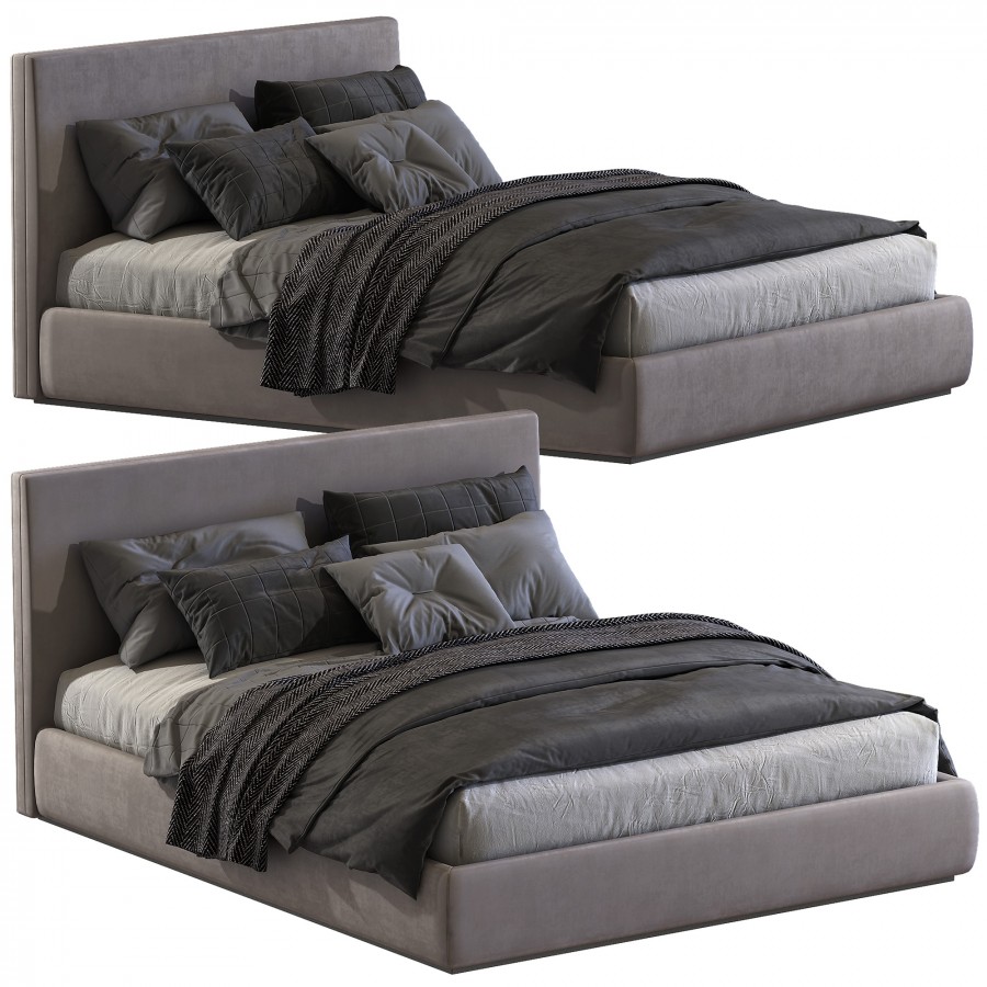 Bed Space / Md House Set 20 - 3D Model for VRay, Corona