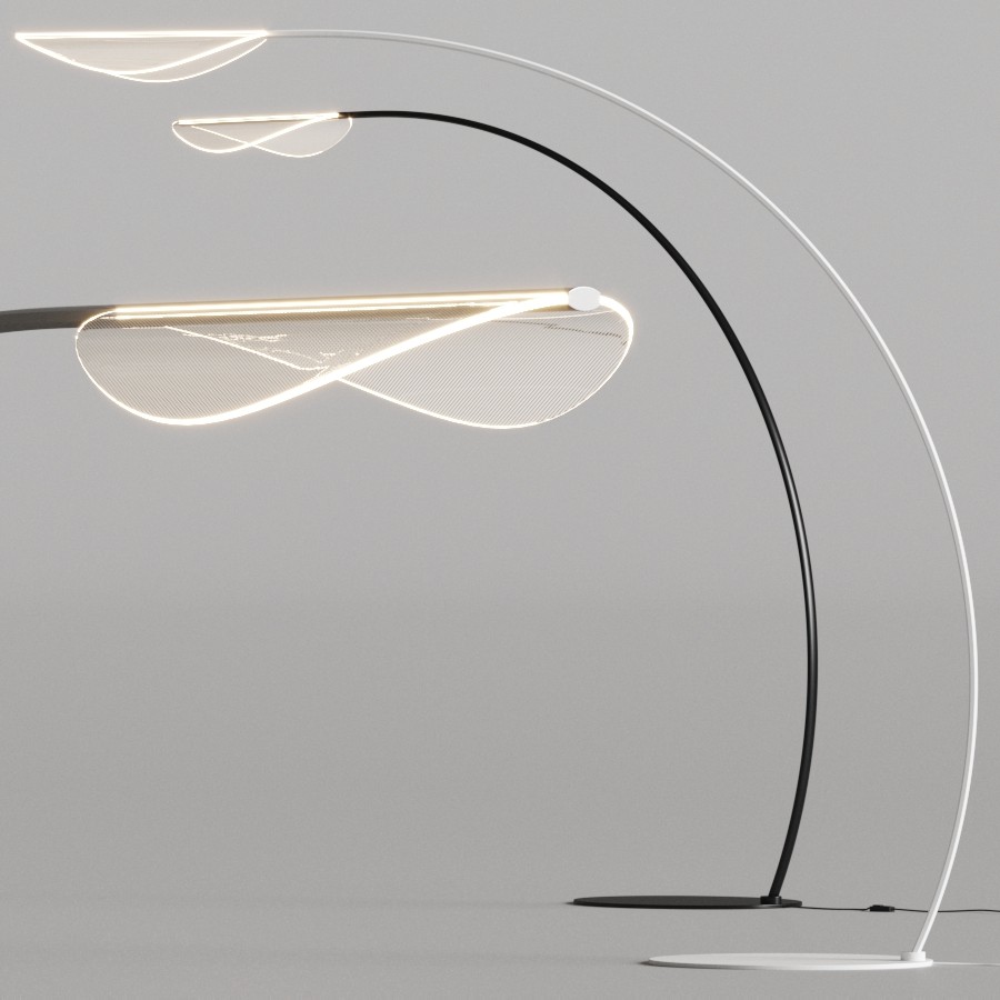 Linea Light / Stilnovo Diphy Floor Lamp - 3D Model for VRay, Corona