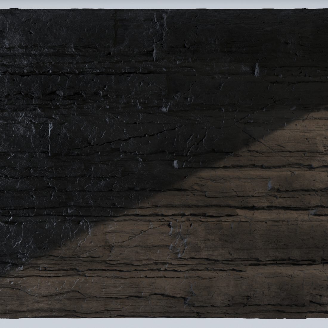 Rock Clif Wall 01 - 3D Model for VRay