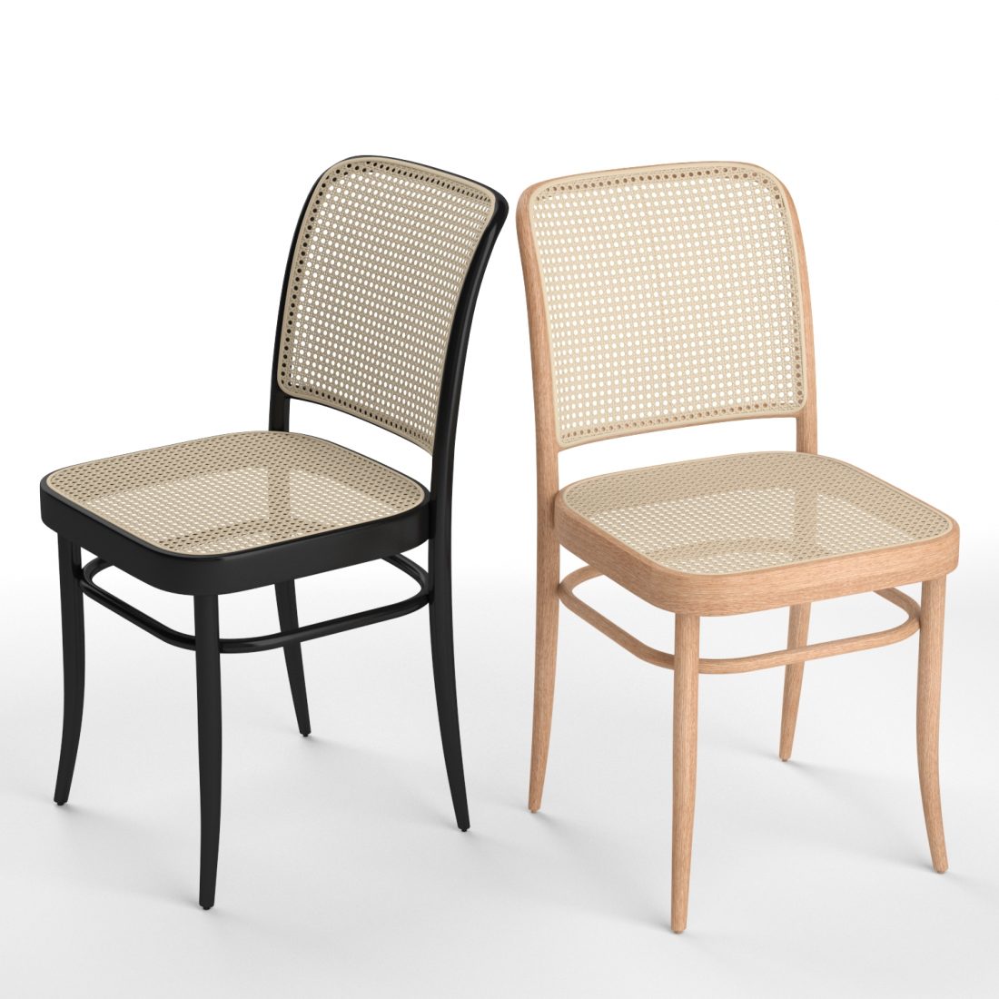 Hoffmann Side Chair - 3D Model for VRay, Corona