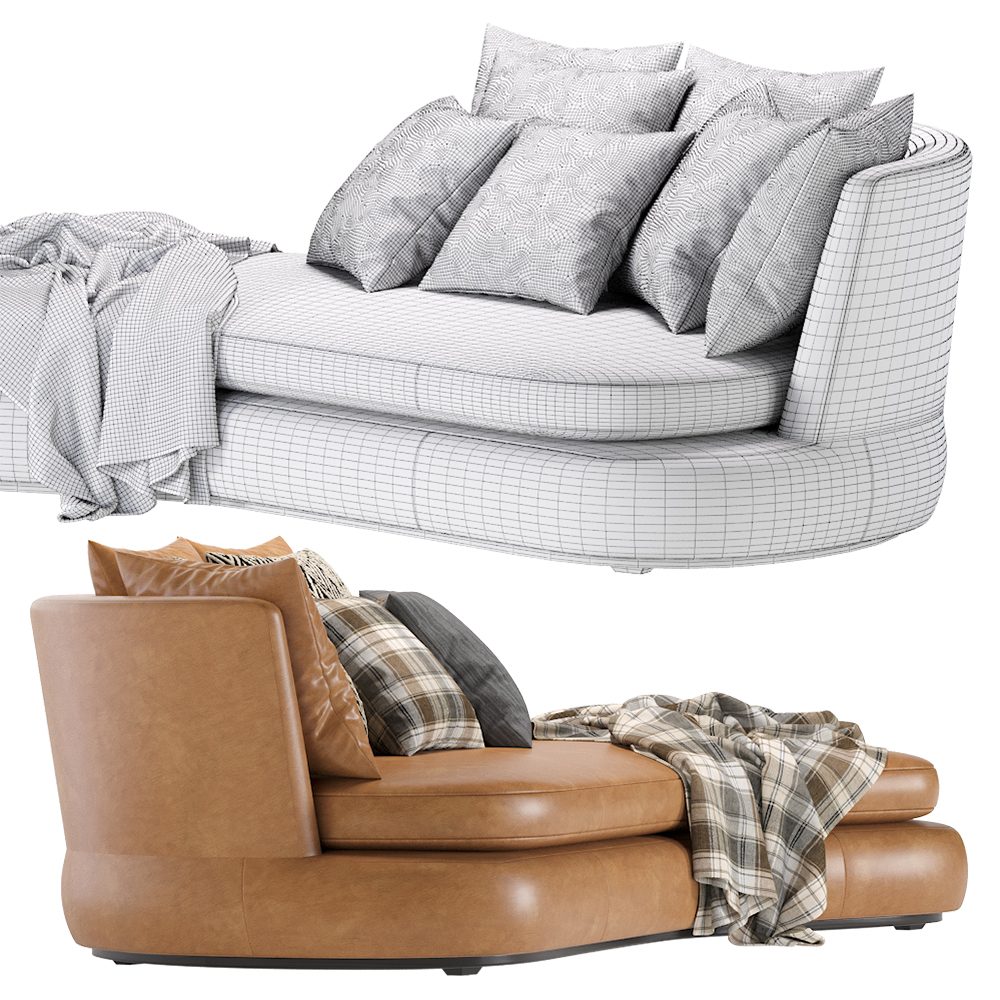 Maxalto Apollo Day Bedc Leather 3D Model for Corona | CGMood