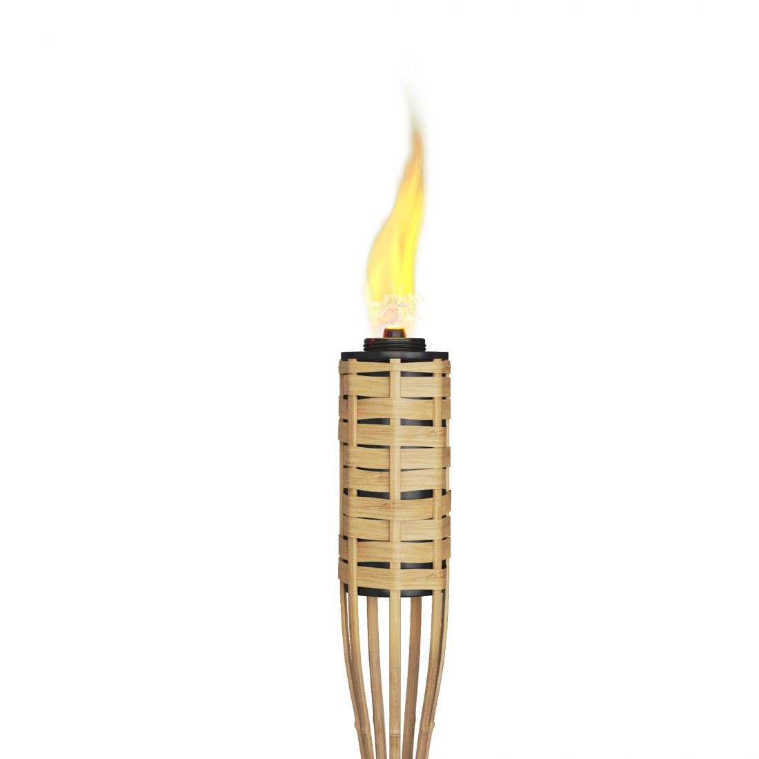 Bungalow Torch Bamboo - 3D Model for VRay, Corona