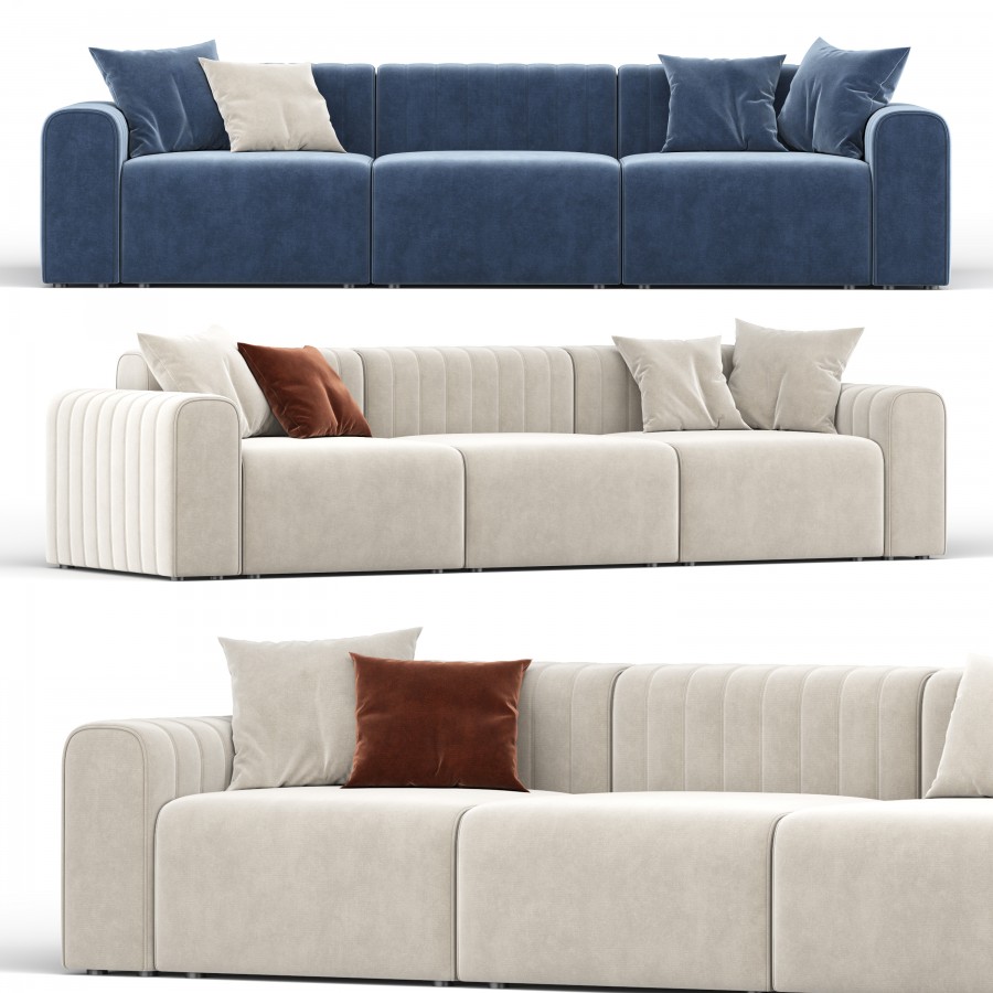 Riff Sofa 3D Model for VRay, Corona | CGMood