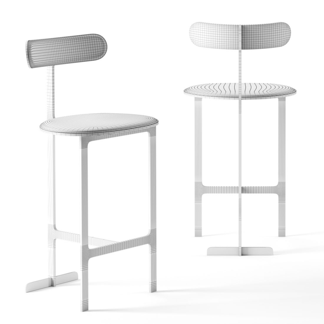Park Place Bar Stool By Man Of Parts - 3D Model for Corona