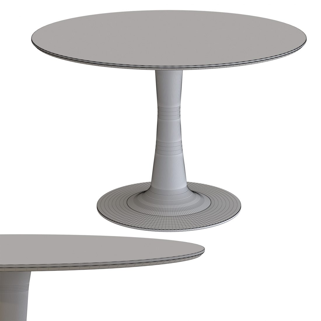 Leolux Lx627 Dining Table - 3D Model for VRay, Corona