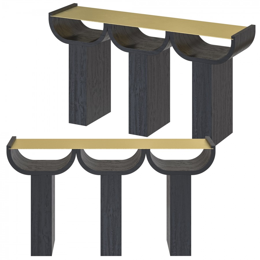 Kolkhoze Triple - Console Table - 3D Model for VRay, Corona