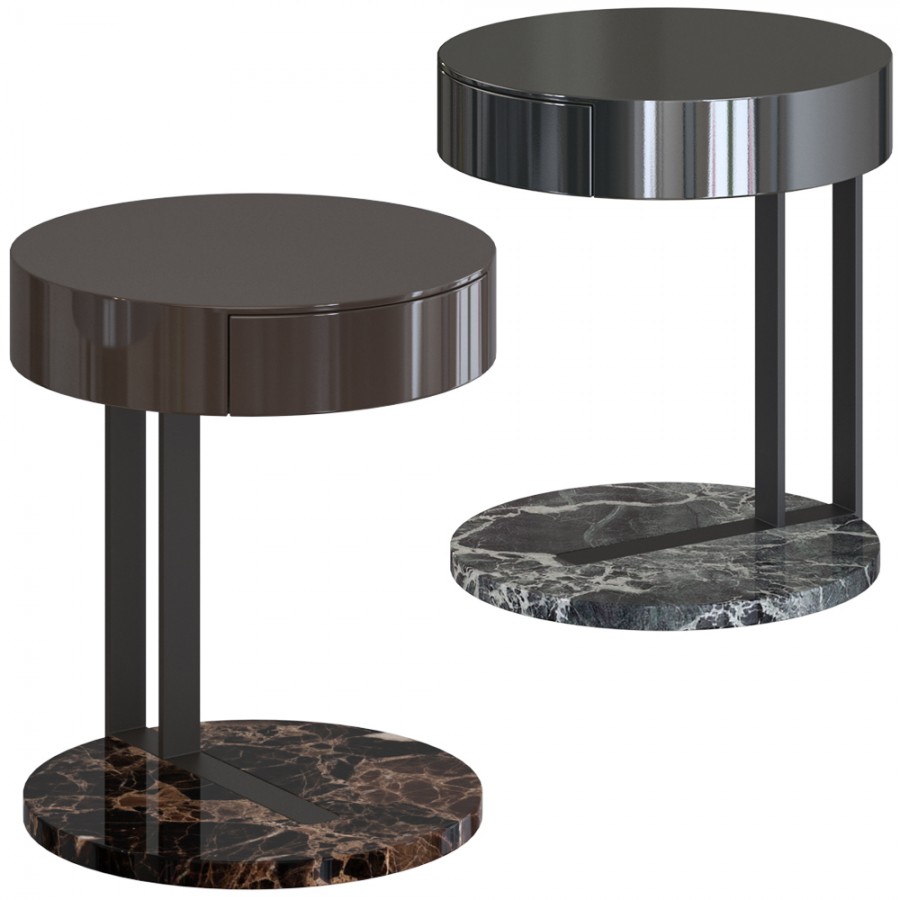 Meridiani Ralf - Night Table - 3D Model for VRay, Corona