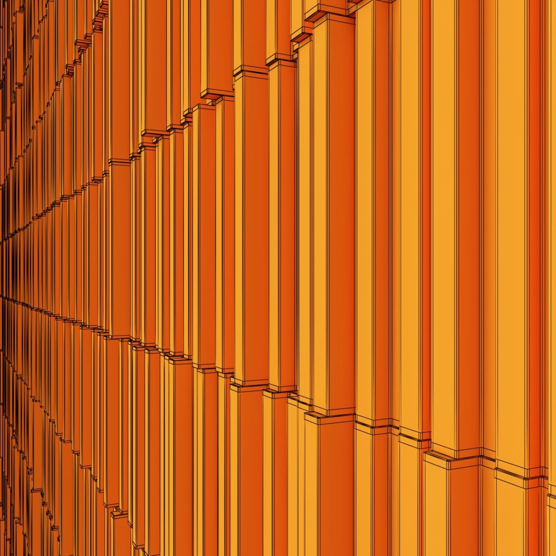 Panel Rail Thin N3 3D Model for VRay, Corona | CGMood