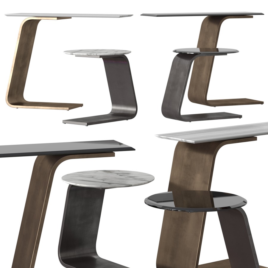 Reflex Oh Coffee & Console Tables - 3D Model for VRay, Corona