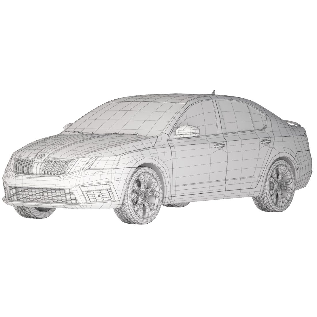 Skoda Octavia Rs 2017 3D Model for VRay | CGMood