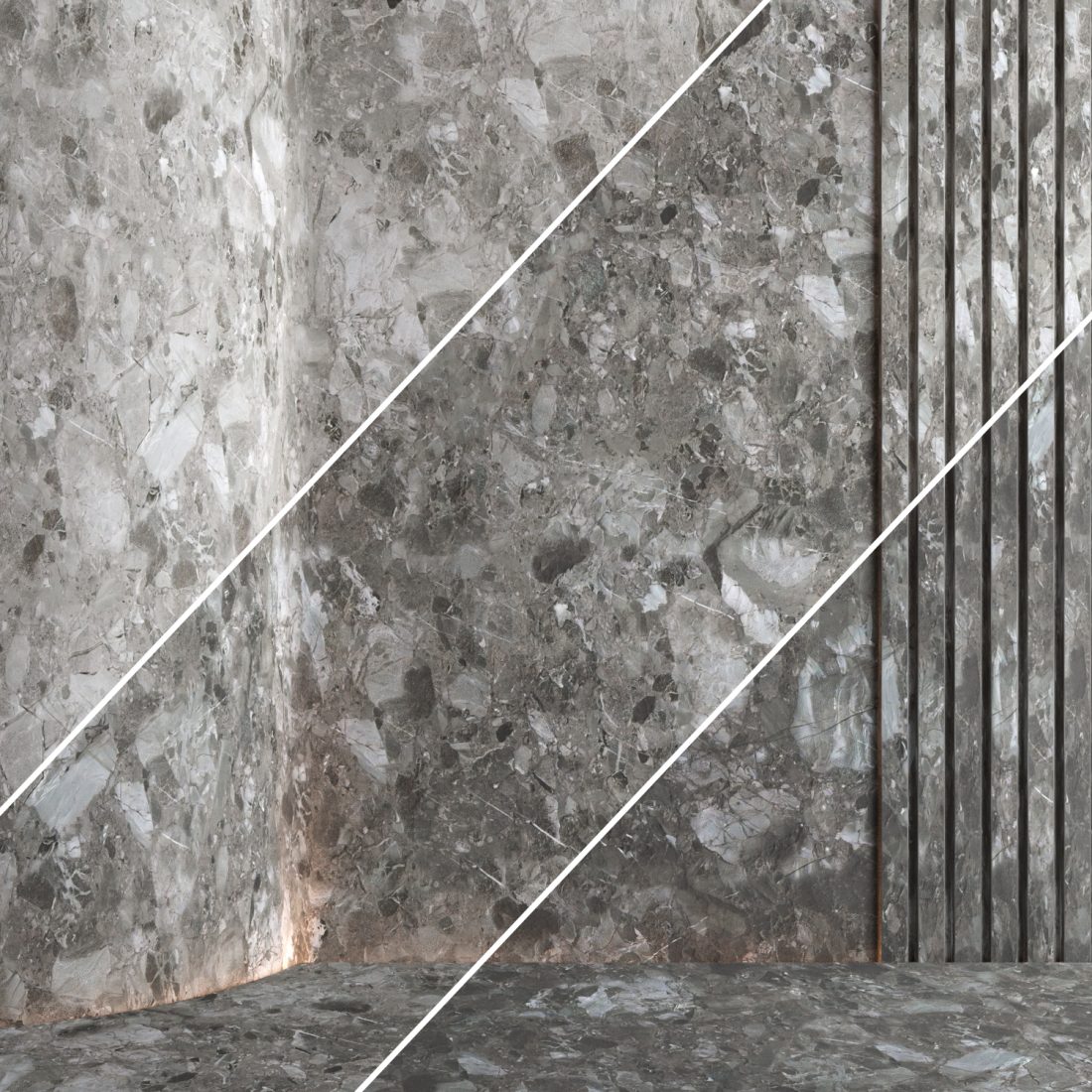 Porcelain Stoneware Matt 001 (seamless Texture) - 3D Model for VRay, Corona
