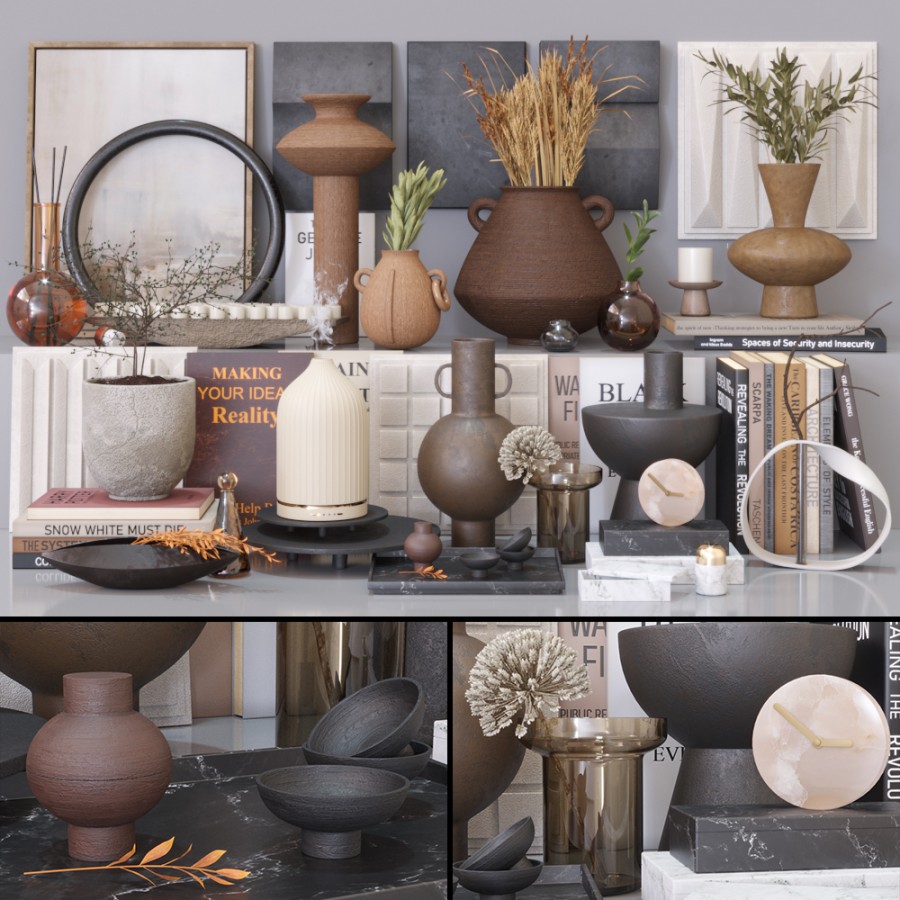 Decorative Set Rpm 1997 - 3D Model for VRay, Corona