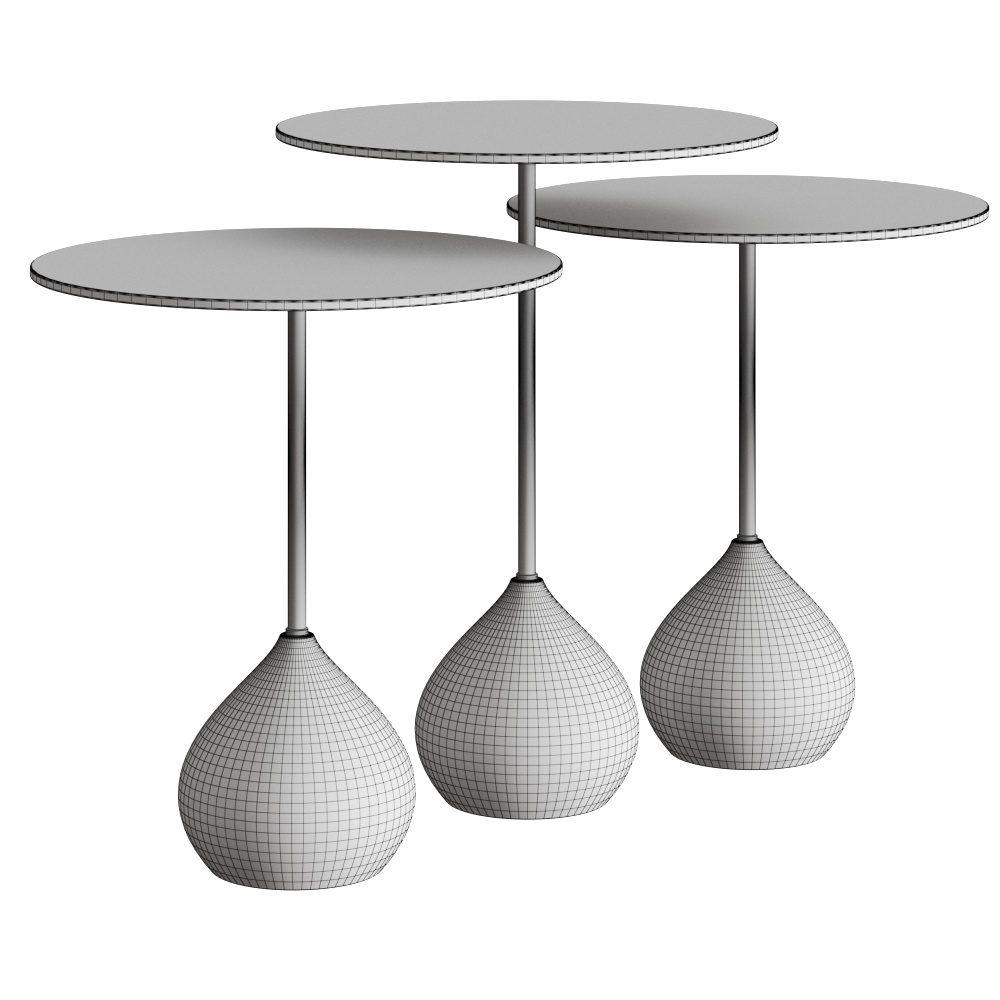 Tonin Casa Adachi Coffee Tables - 3D Model for VRay, Corona