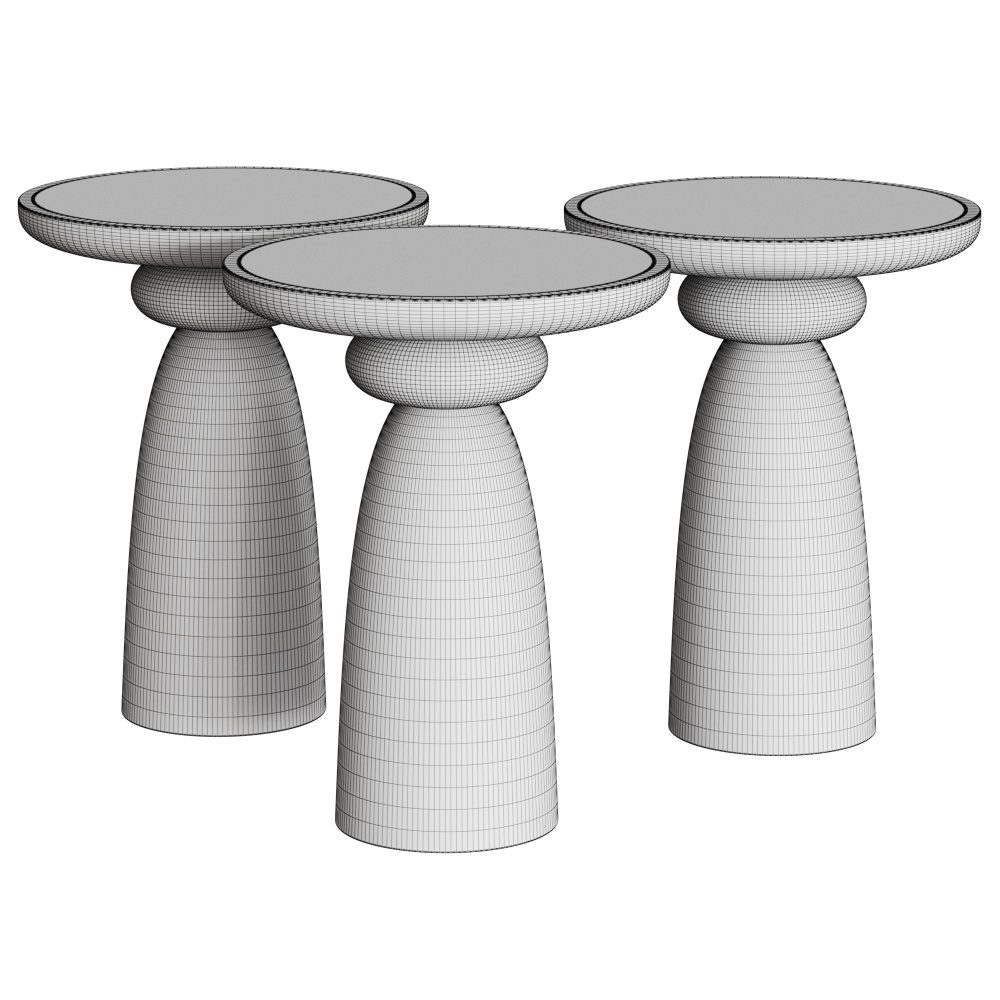 Hamilton Conte Paris Thea Coffee Tables 3D Model for VRay, Corona | CGMood