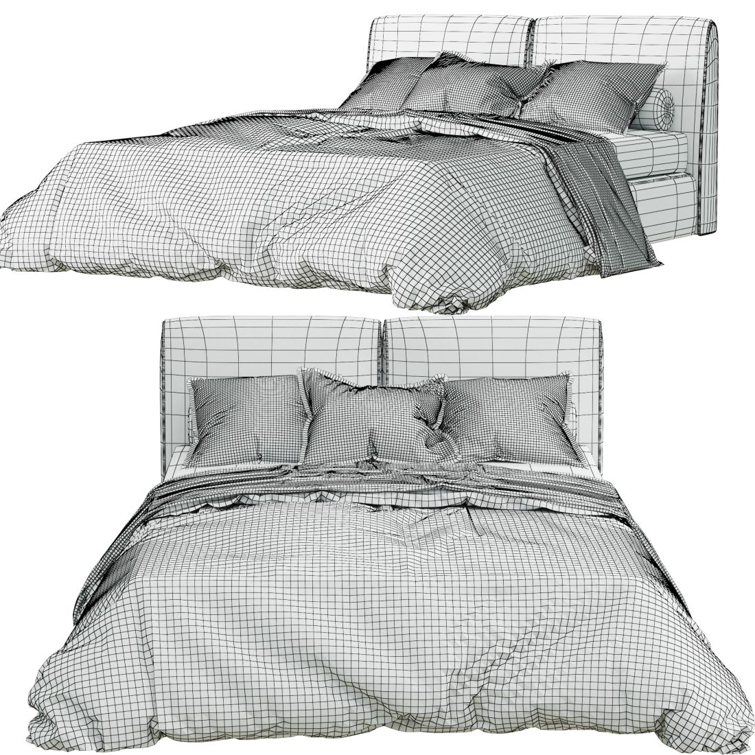 Ada Bed By Twils - 3D Model for VRay