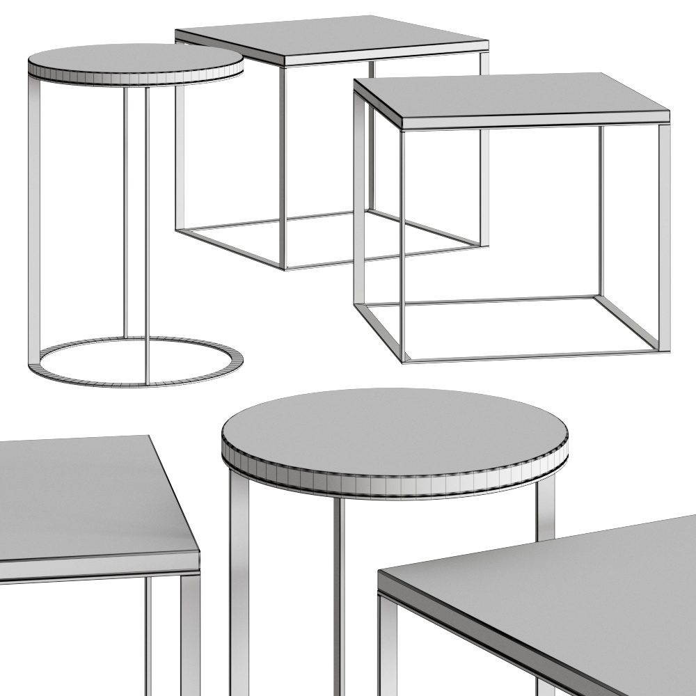 Maxalto Lithos Coffee Tables - 3D Model for VRay, Corona