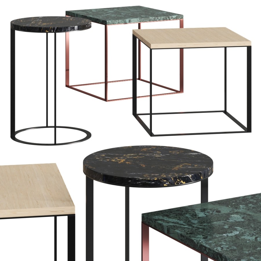 Maxalto Lithos Coffee Tables - 3D Model for VRay, Corona