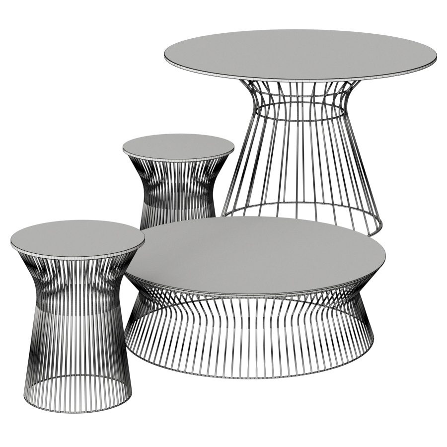 Gruppo Tomasella Brigitte Coffee Tables - 3D Model for VRay, Corona