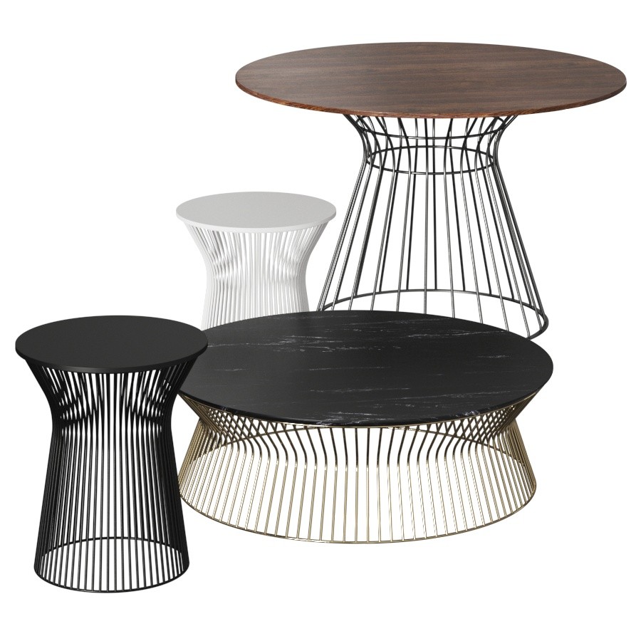 Gruppo Tomasella Brigitte Coffee Tables - 3D Model for VRay, Corona