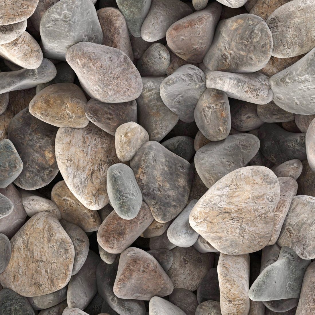 Pebble Sea N4 - 3D Model for VRay, Corona