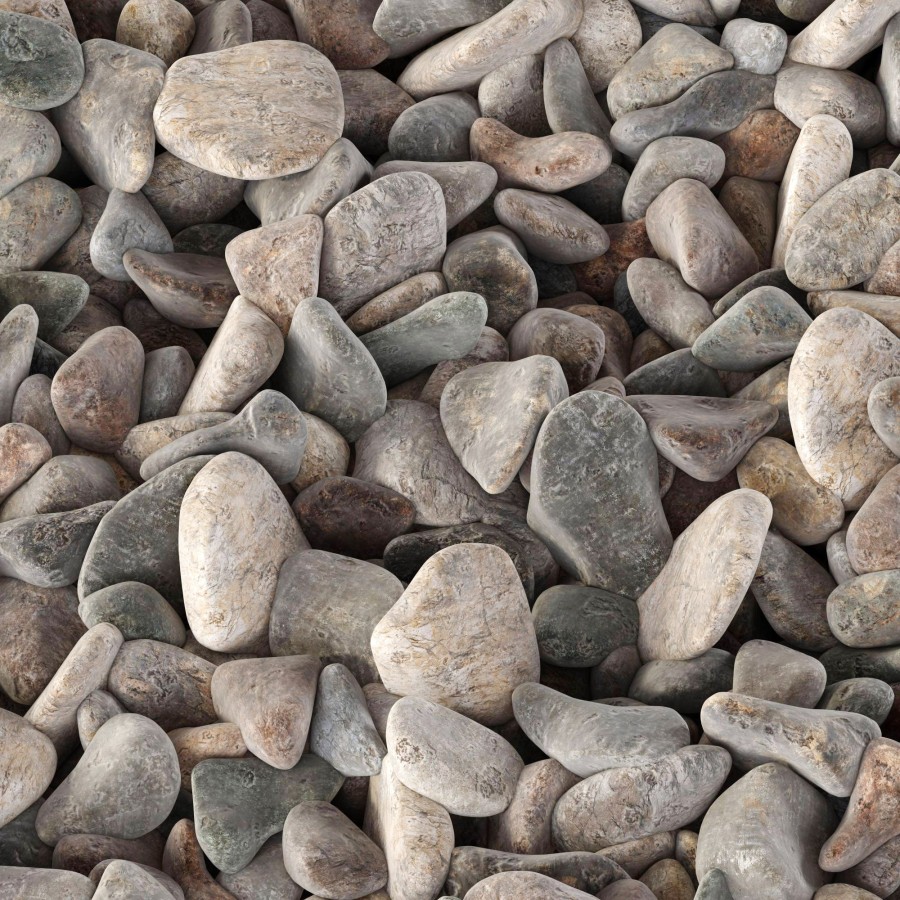 Pebble Sea N4 - 3D Model for VRay, Corona