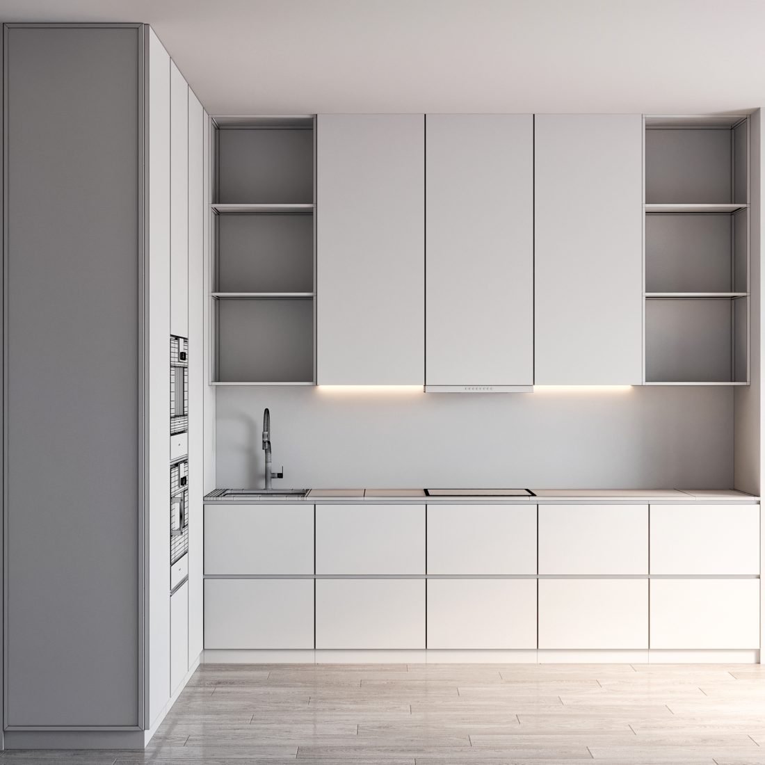 Kitchen 71 - 3D Model for VRay, Corona