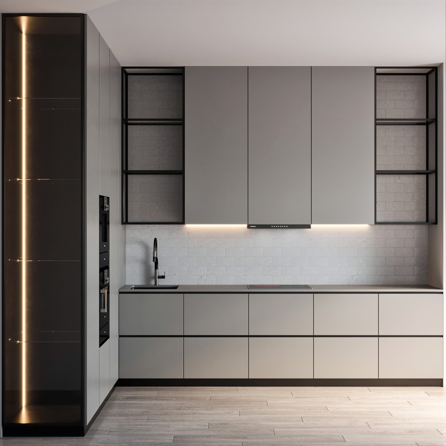 Kitchen 71 - 3D Model for VRay, Corona