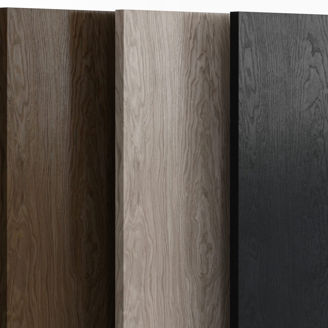 Oak Wood With 5 Colors - 3D Model for VRay